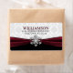Burgundy Ribbon Address Labels | Zazzle
