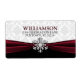 Burgundy Ribbon Address Labels | Zazzle