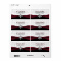 Burgundy Ribbon Address Labels | Zazzle