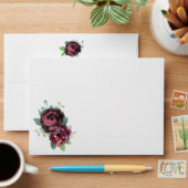 Burgundy Rose Envelopes | Zazzle
