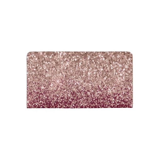 Burgundy Rose Gold Blush Pink Glitter Monogram Checkbook Cover | Zazzle