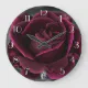 Burgundy Rose Large Clock | Zazzle
