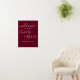 Burgundy Signature Script Wedding Welcome Sign | Zazzle