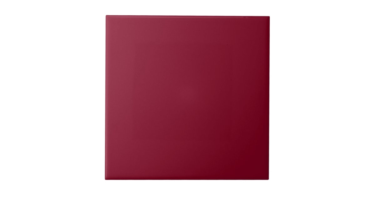 Burgundy Solid Color Ceramic Tile | Zazzle