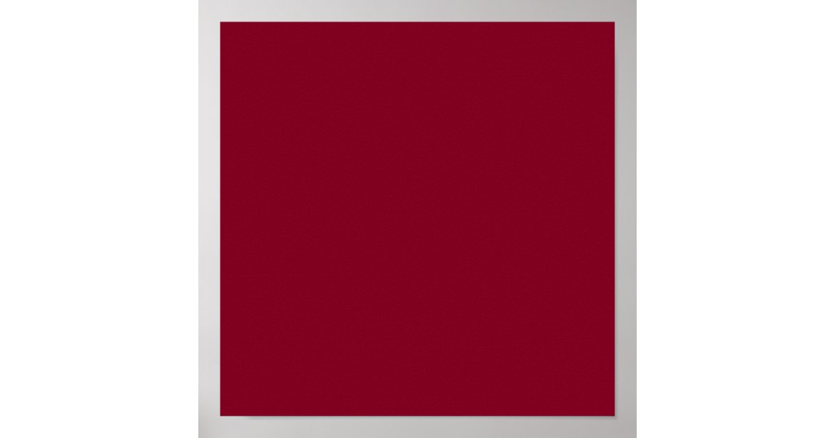 Burgundy Solid Color Poster | Zazzle