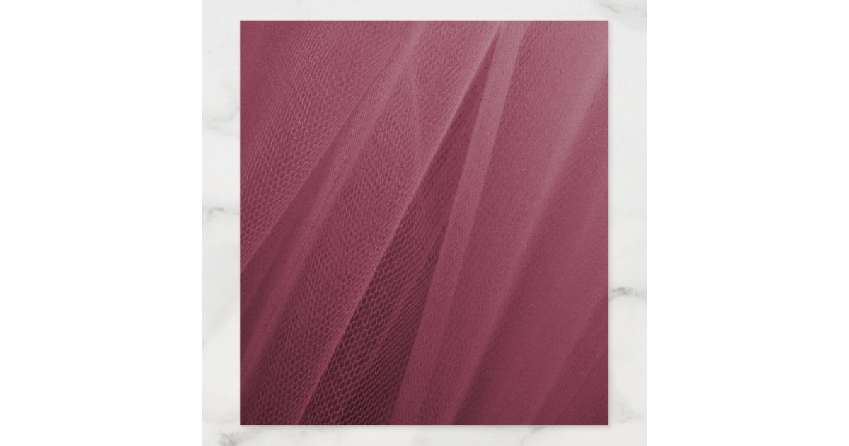 Burgundy Tulle Texture Envelope Liner | Zazzle