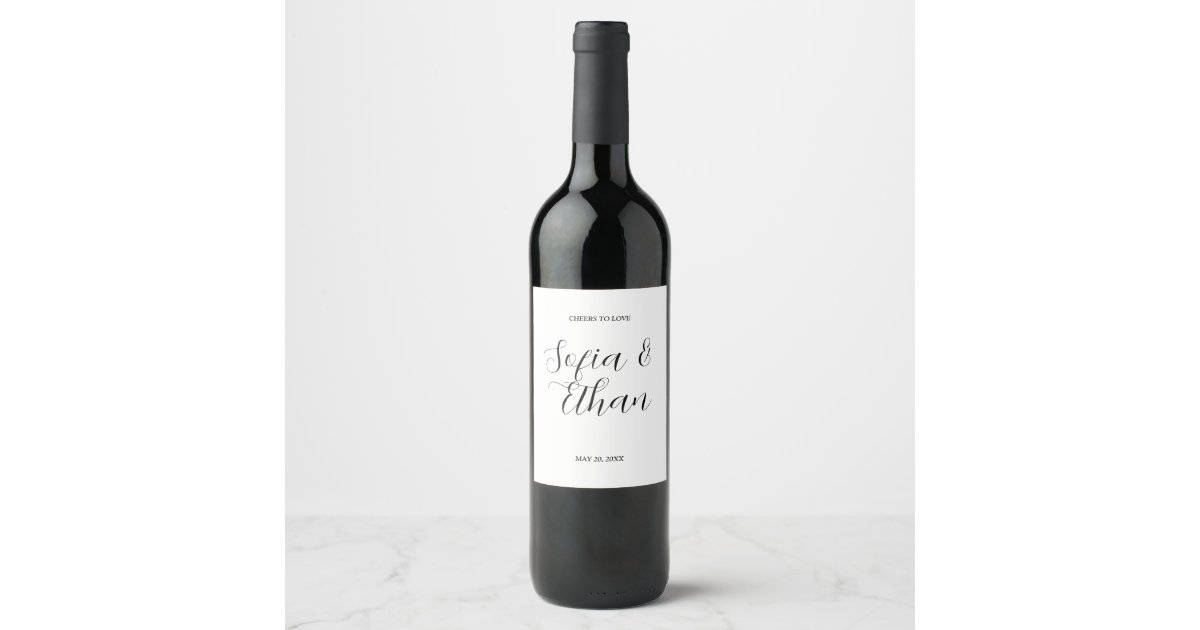 Burgundy Wine Sangria Forest Green Wine Label | Zazzle