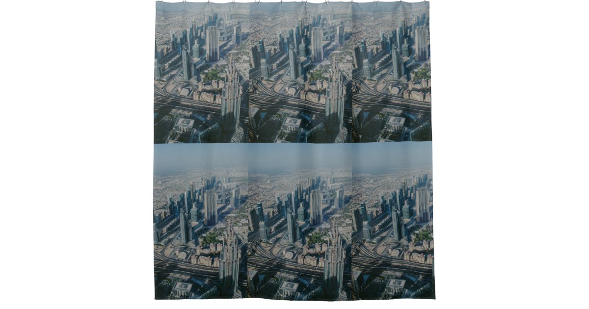 Burj Khalifa view,Dubai Shower Curtain | Zazzle