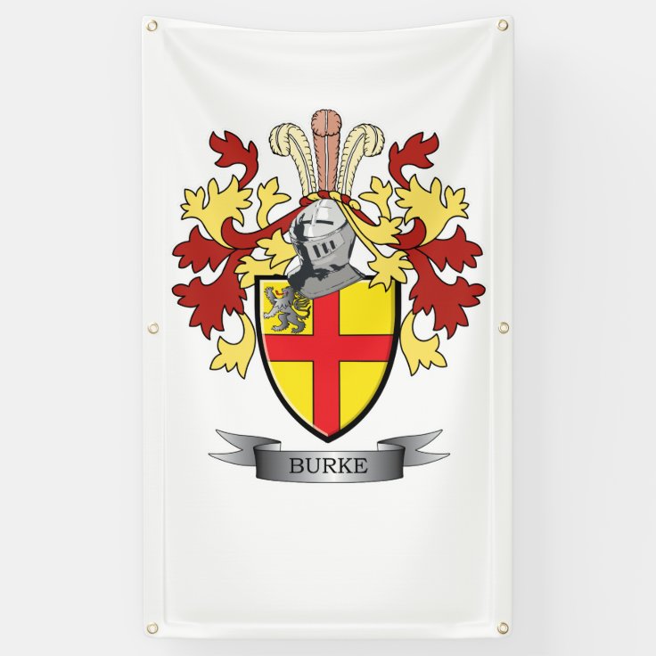 Burke Coat of Arms Banner | Zazzle