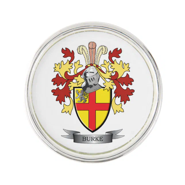 Burke Coat of Arms Lapel Pin | Zazzle
