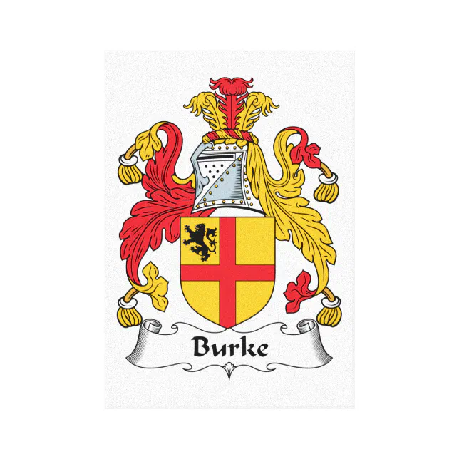 Burke Family Crest Canvas Print | Zazzle