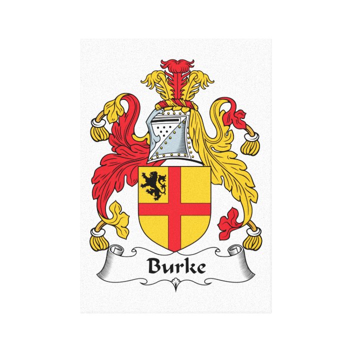 Burke Family Crest Canvas Print | Zazzle.com