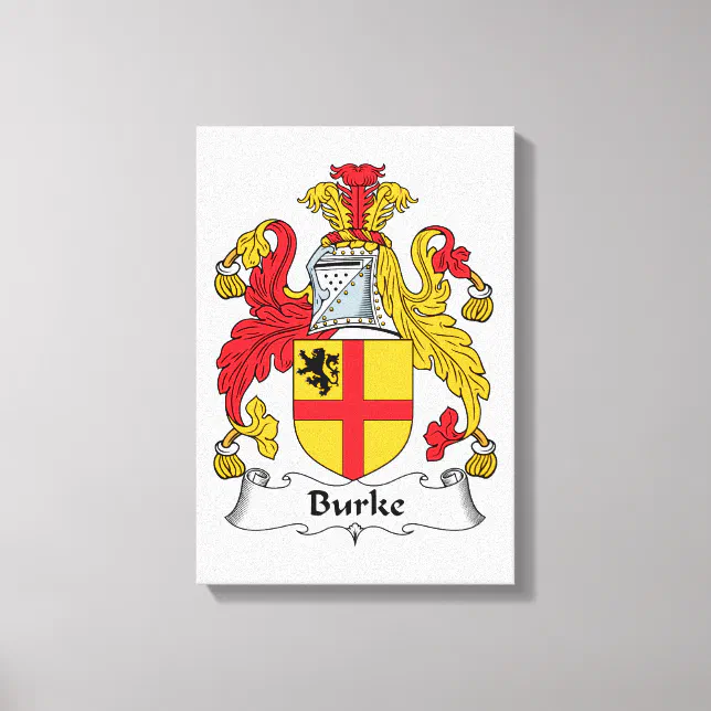 Burke Family Crest Canvas Print | Zazzle