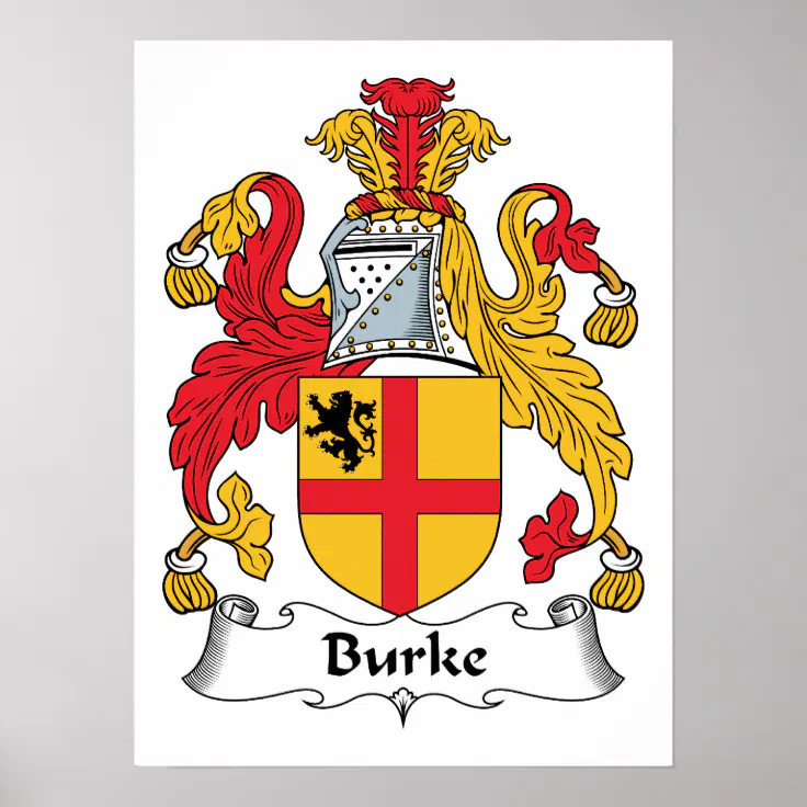 Burke Family Crest Poster | Zazzle