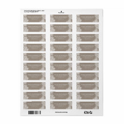 Burlap and Lace Address Labels | Zazzle