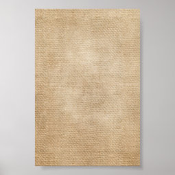 Burlap Background Poster | Zazzle