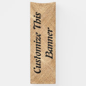 Burlap Jute Banner Party Sign Wedding Birthday | Zazzle