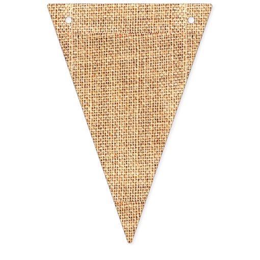 Burlap Jute Bunting Triangle Flag Party Banner | Zazzle