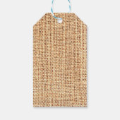 Burlap Jute Customized Gift Tag | Zazzle