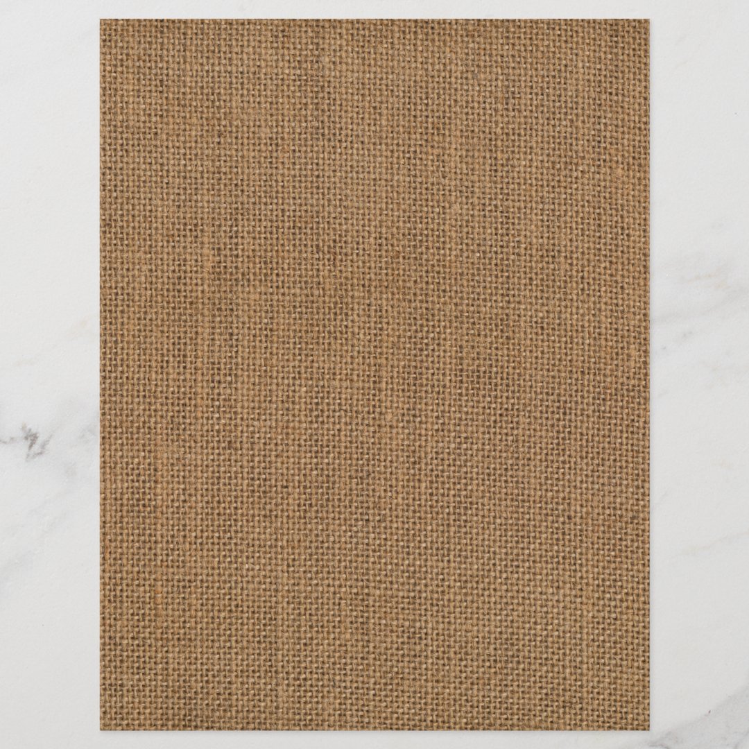 Burlap jute sack texture scrapbook paper | Zazzle