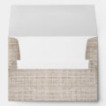 burlap rustic invitations envelope | Zazzle