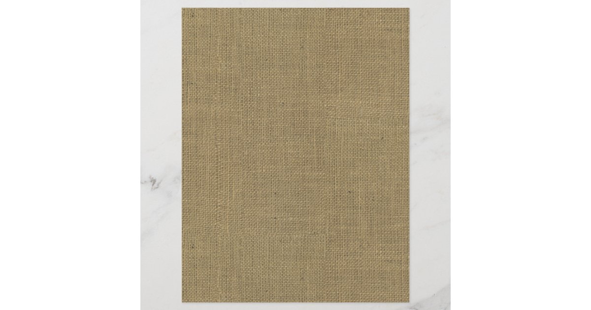 Burlap Texture Tan Scrapbook Paper | Zazzle