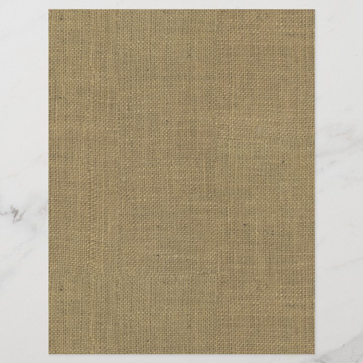 Burlap Texture Tan Scrapbook Paper | Zazzle