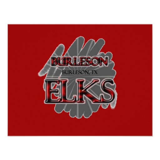 Burleson High School ELKS - Burleson, TX 4.25x5.5 Paper Invitation Card ...
