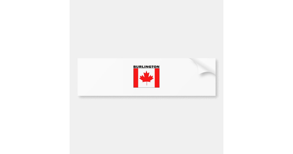 Burlington, Ontario Bumper Sticker | Zazzle
