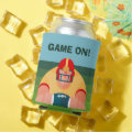 Burly Football Player Can Cooler | Zazzle