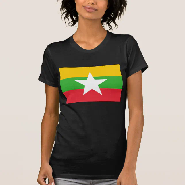 Burma Flag; Myanmar T-Shirt | Zazzle