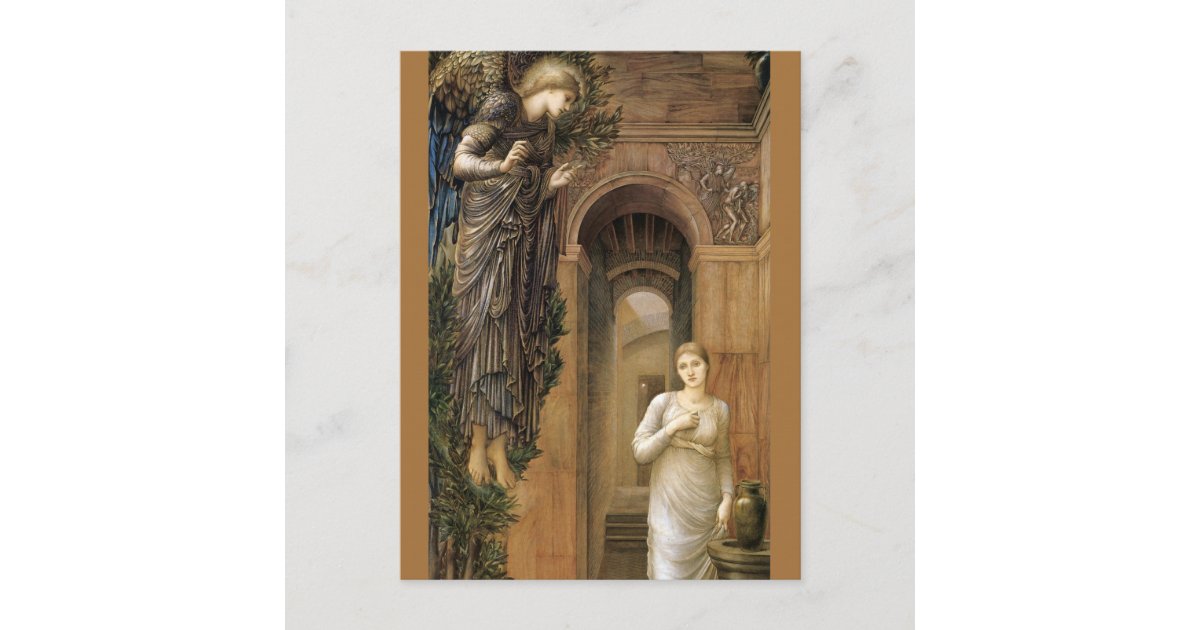 Burne-Jones Annunciation CC0423 Angel Postcard | Zazzle