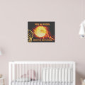 Burning Ball Picture With Netball Slogan Poster | Zazzle