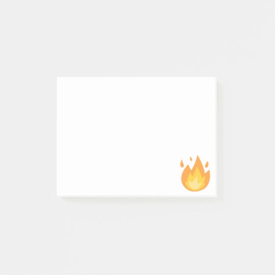 Burning Fire Post-it Notes | Zazzle.com
