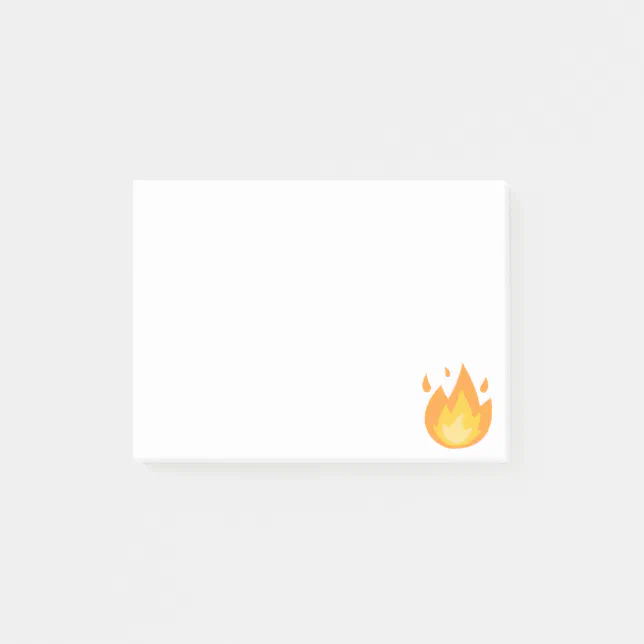 Burning Fire Post-it Notes | Zazzle