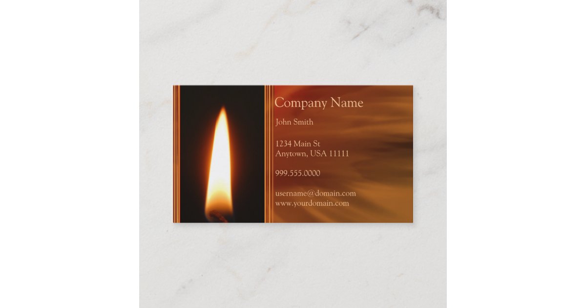 Burning Flame Business Card | Zazzle
