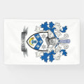 Burns Family Crest Coat of Arms Banner | Zazzle