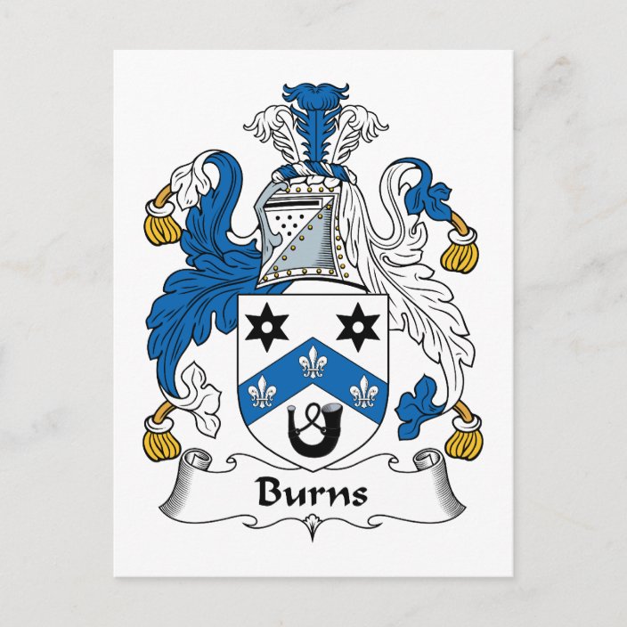 Burns Family Crest Postcard | Zazzle.com