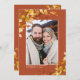 Burnt Orange Autumn Wedding Photo Save the Date | Zazzle