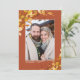 Burnt Orange Autumn Wedding Photo Save the Date | Zazzle