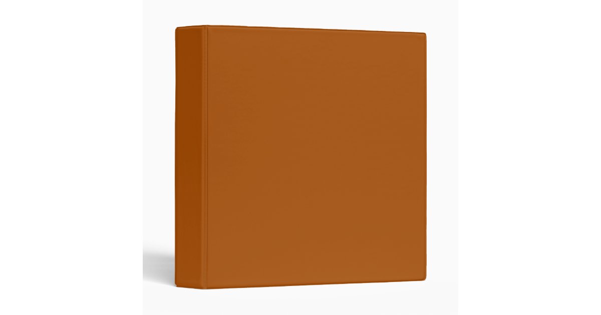 Burnt Orange Binder | Zazzle