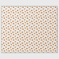 Burnt Orange Graduation Cap Toss Wrapping Paper | Zazzle
