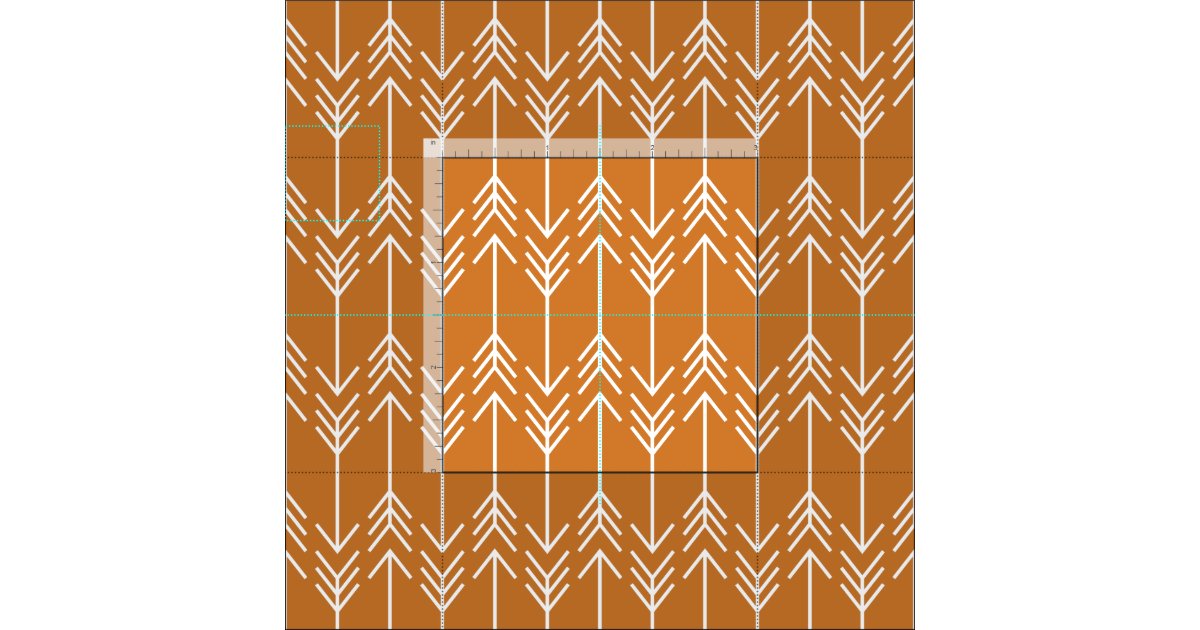 Burnt Orange Herringbone Arrows Fabric | Zazzle