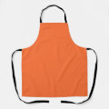 Burnt Orange Solid Color Apron | Zazzle