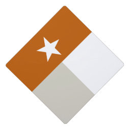 Burnt Orange Texas State Flag Graduation Cap Topper | Zazzle