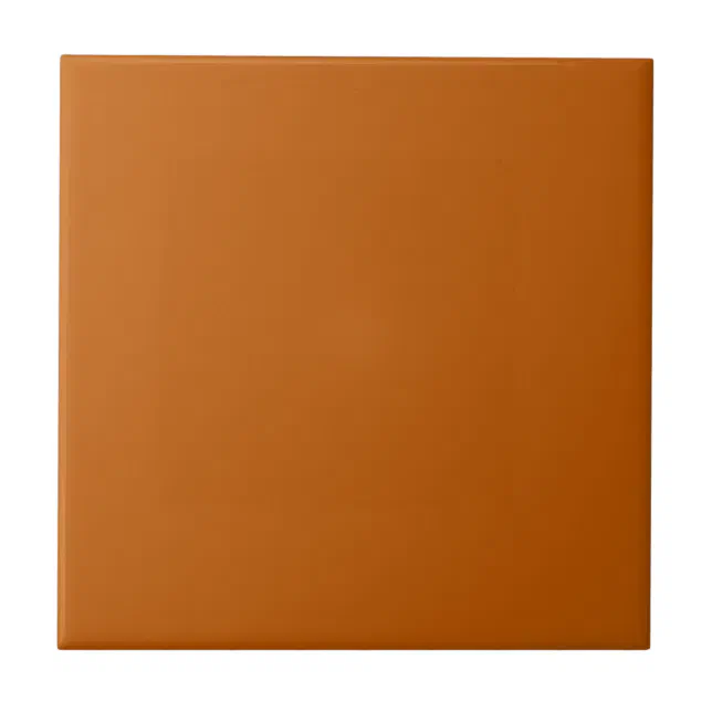 Burnt Orange Tile | Zazzle