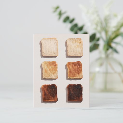 Burnt Toast Postcard | Zazzle