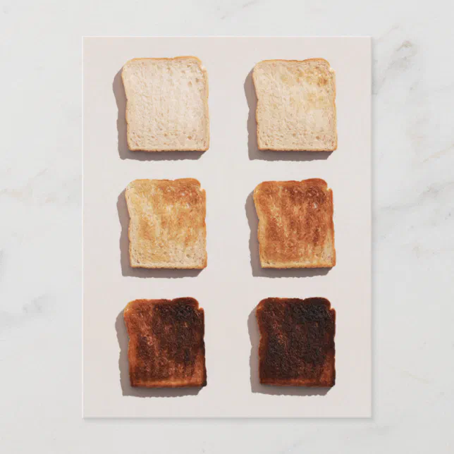 Burnt Toast Postcard | Zazzle
