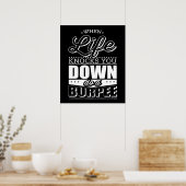 Burpees Fitness Gym Workout Inspiration Poster | Zazzle