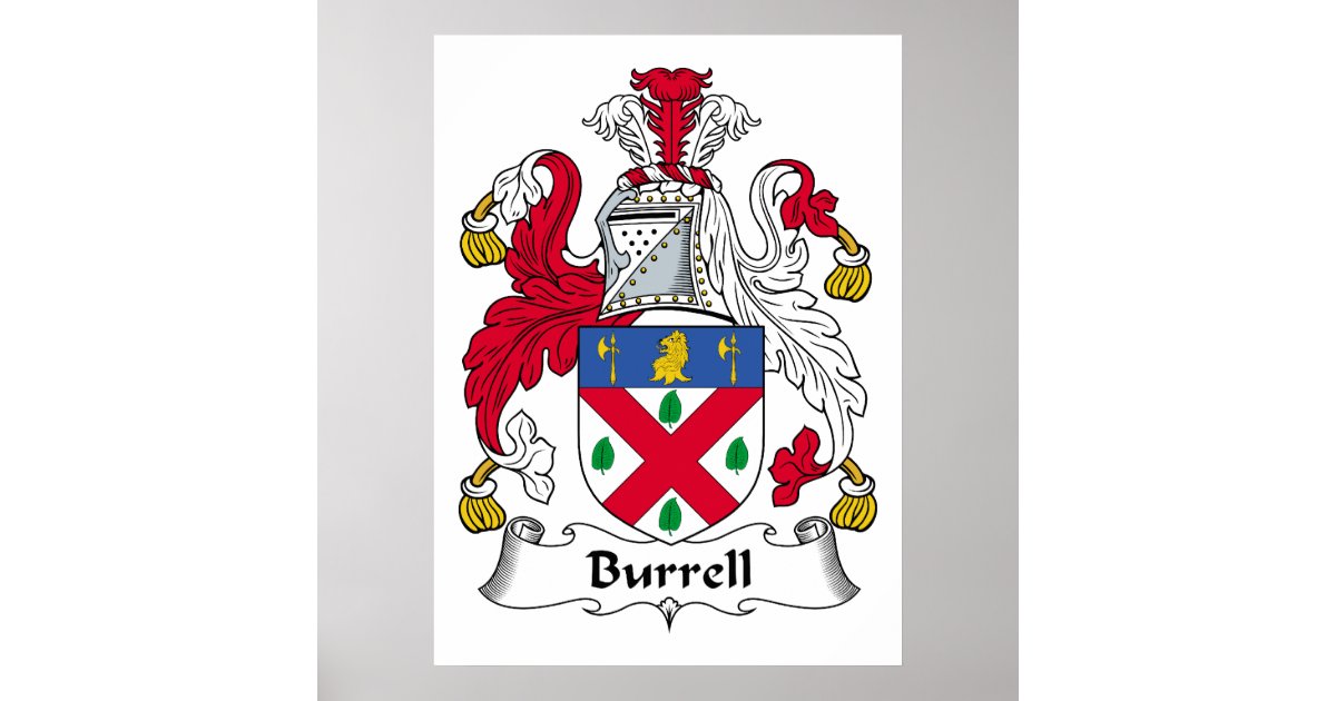 Burrell Family Crest Poster | Zazzle